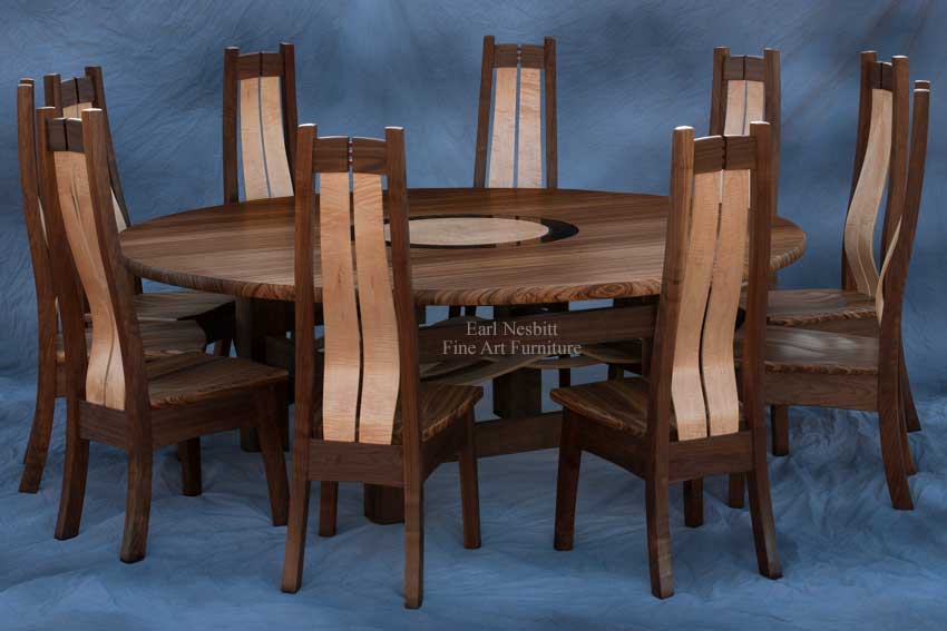 Custom Made Dining Tables Designed by Earl Nesbitt