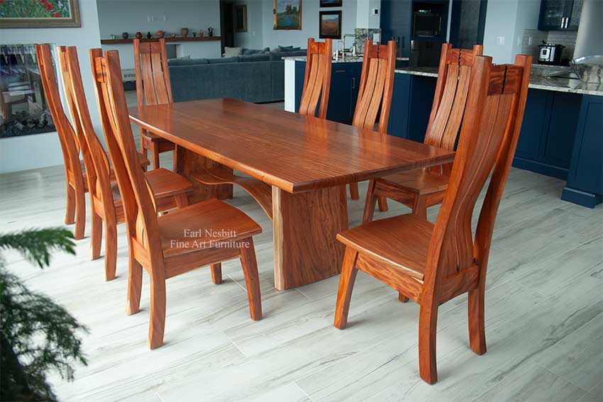 Custom Made Dining Tables Designed by Earl Nesbitt